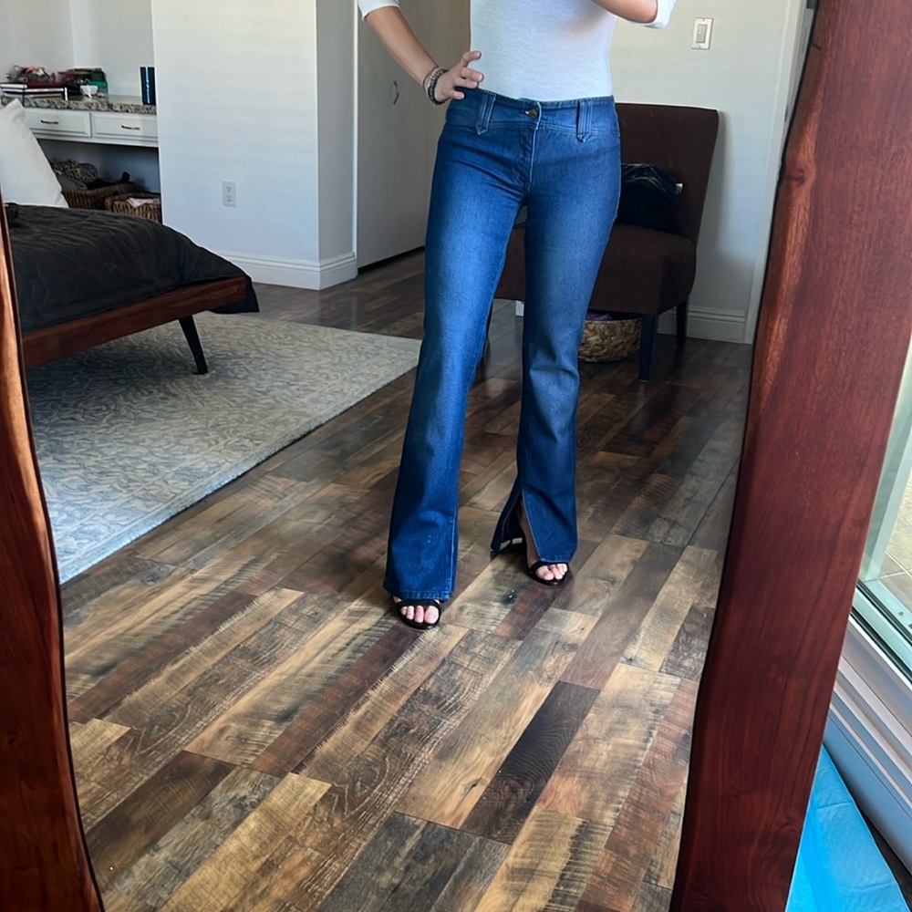 Low Rise Flare Jeans - Gem